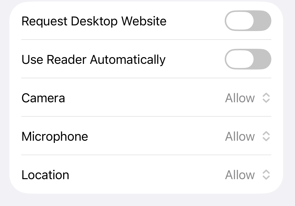 Allowing Camera and Microphone access in iOS 14 and 15 – Caveon Test ...